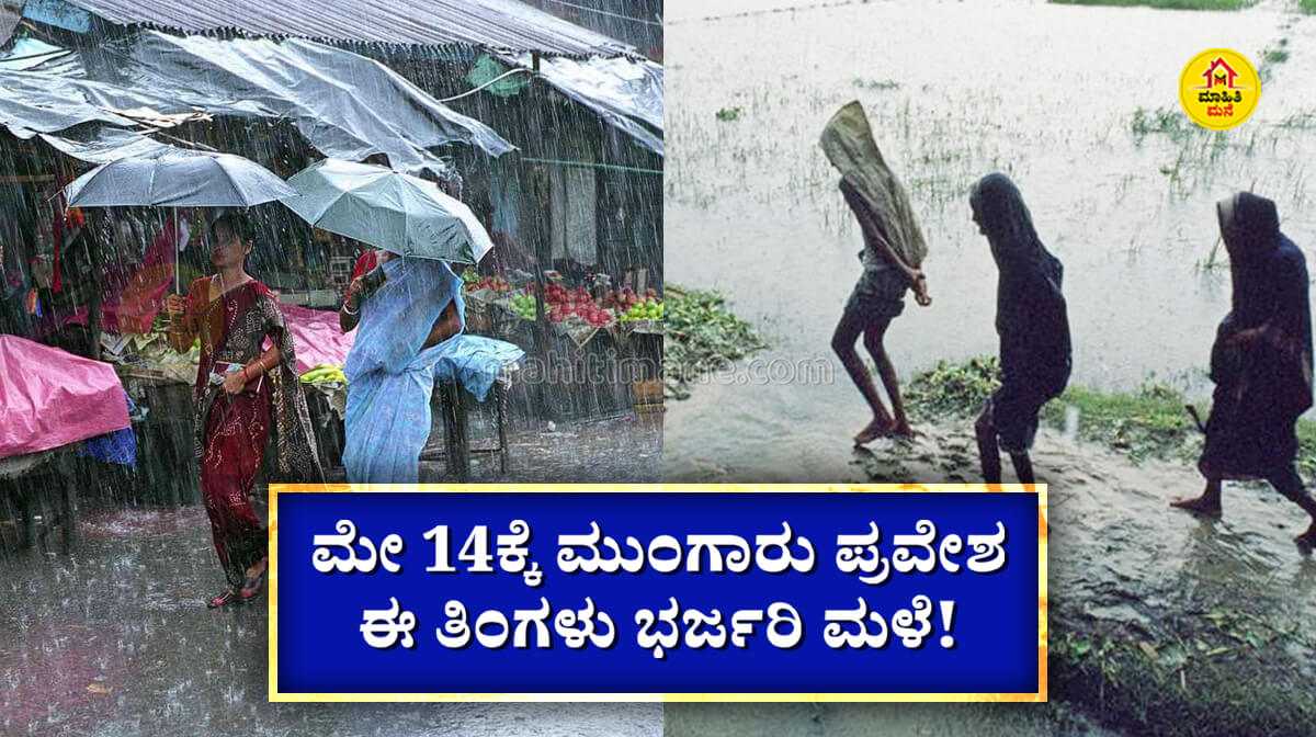 Mungaru Early Entry: 14ಕ್ಕೆ ಮುಂಗಾರು ಪ್ರವೇಶ? ಮೇ ತಿಂಗಳು ವಾಡಿಕೆಗಿಂತ ಹೆಚ್ಚು ...