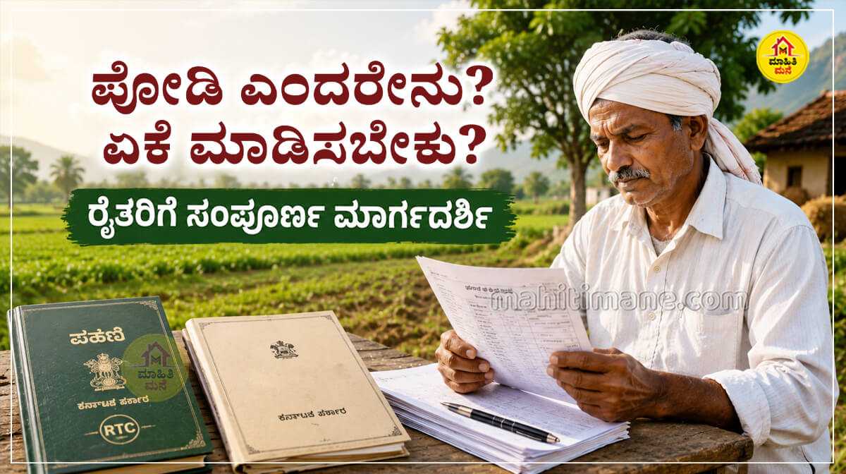 Podi Process Karnataka: ಪೋಡಿ ಎಂದರೇನು? ಏಕೆ ಮಾಡಿಸಬೇಕು? ರೈತರಿಗೆ ಸಂಪೂರ್ಣ ...